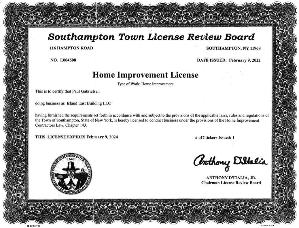 Certifications – Island East Building